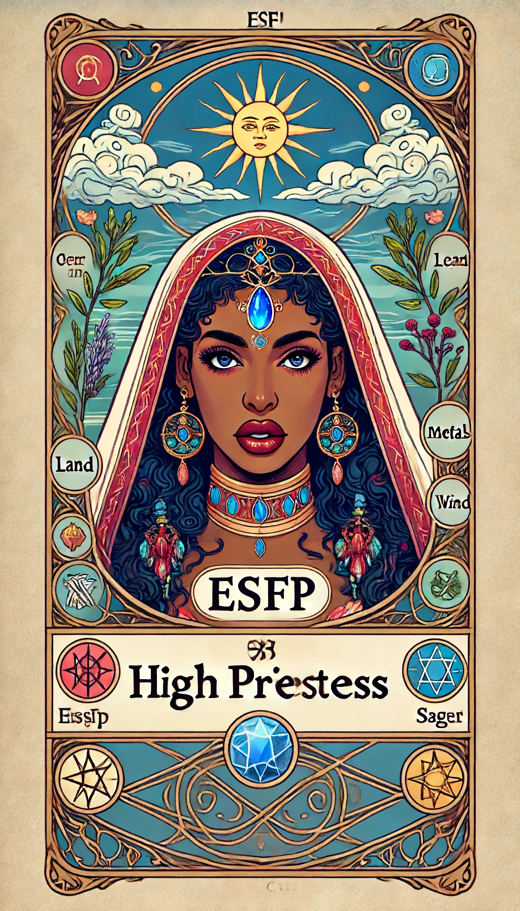 16 Personalities: ESFP as High Priestess of Tarot - INFJ Insights